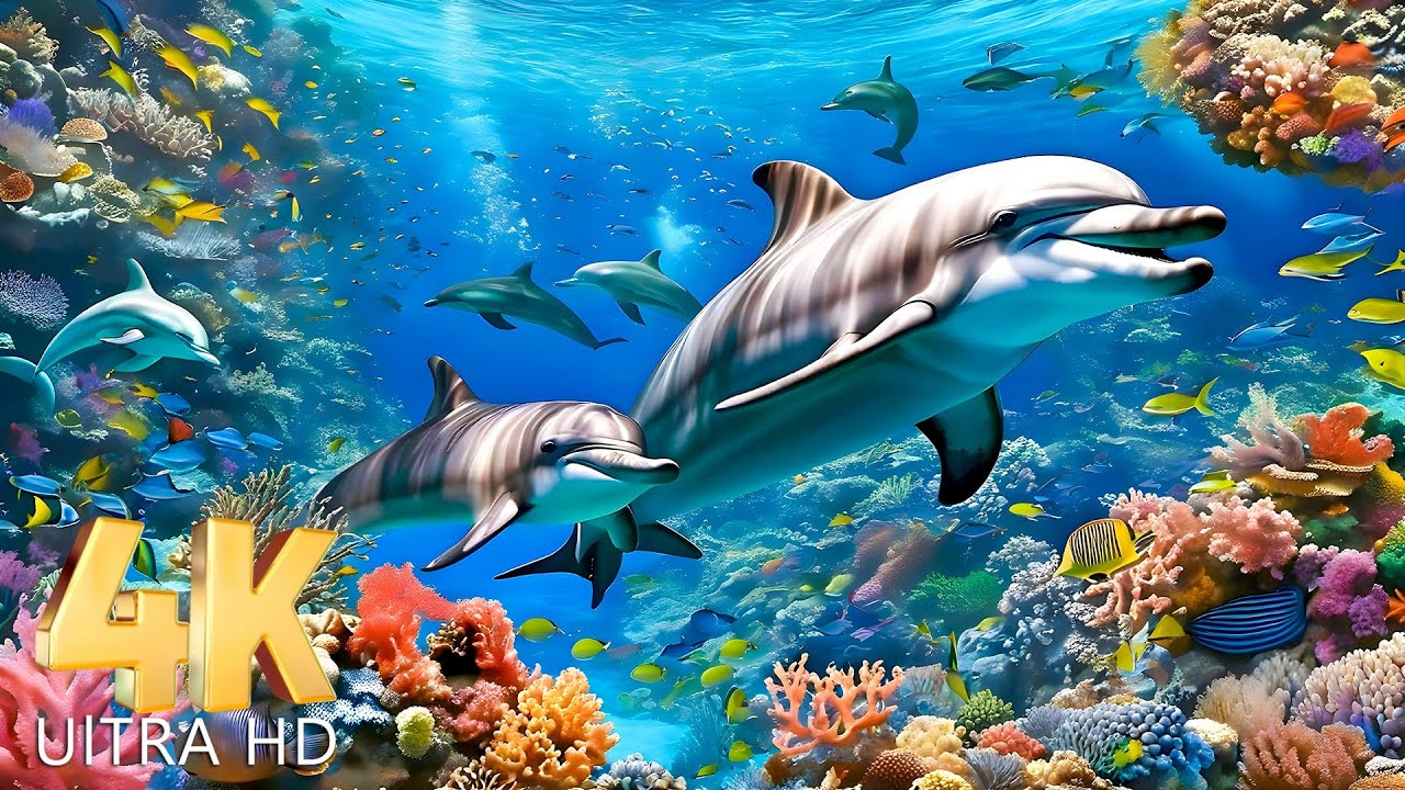 Underwater Harmony 4K ULTRA HD 🐠 - Coral Reefs and Colorful Sea Life ...