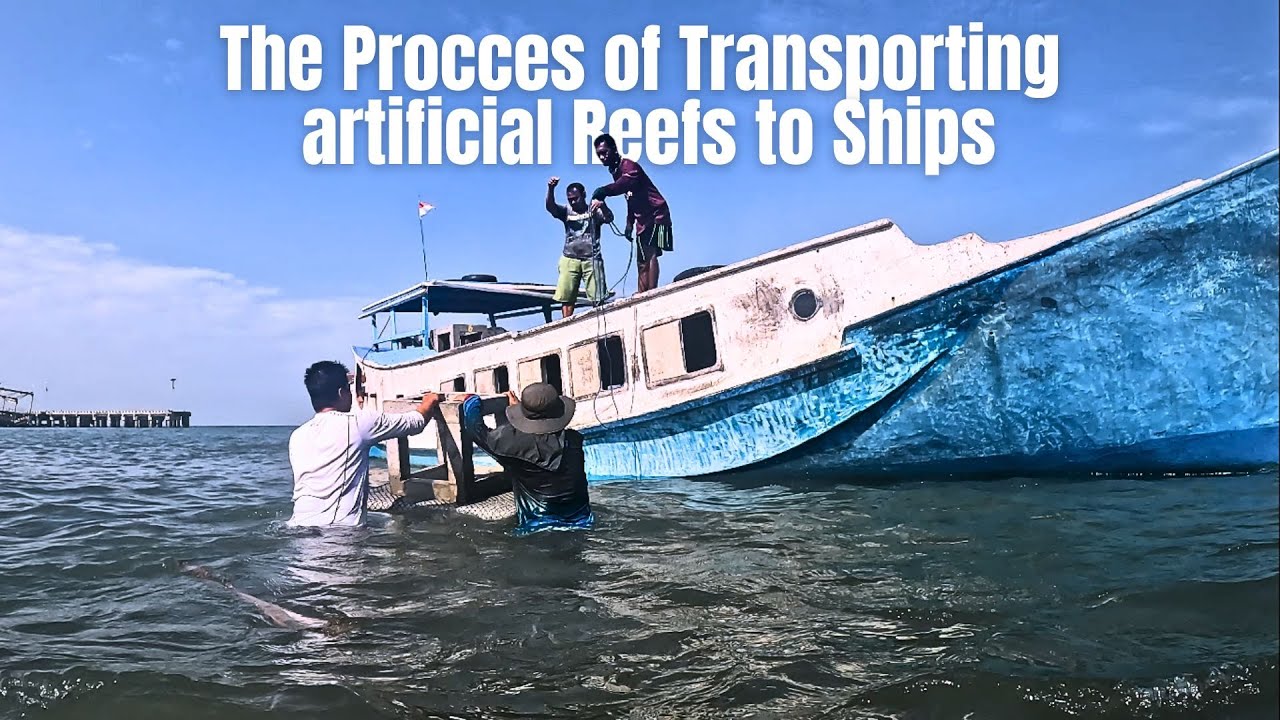 The Procces of Transporting Artificial Reefs to Ships - YouTube