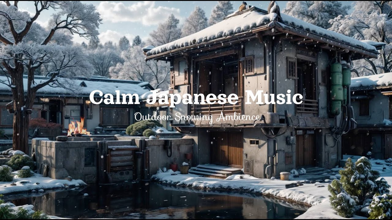 Japanese Calm Healing Music with Fire Burning Sound【Reading and Deep ...