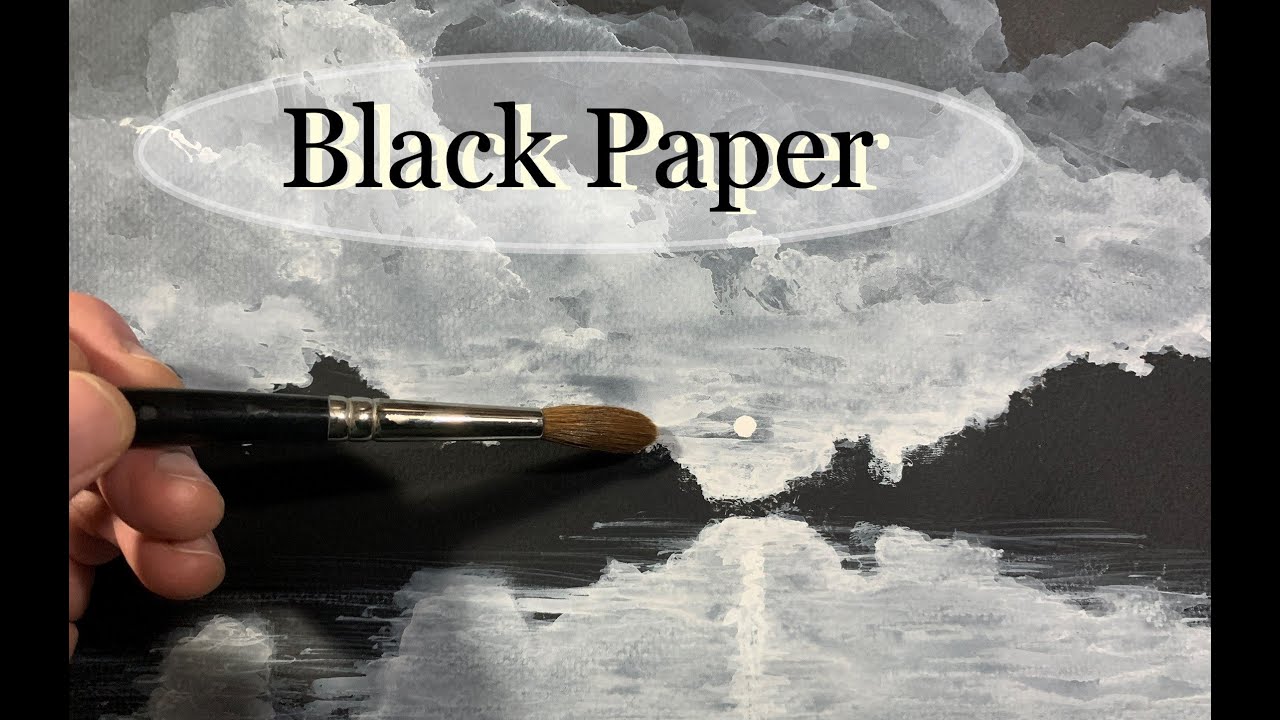 Painting On Black Watercolour Paper - YouTube