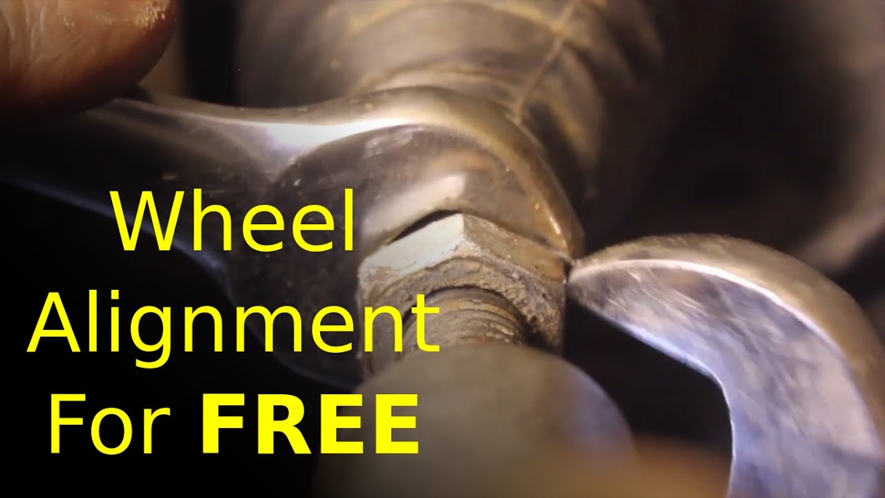 front and wheel ALIGNMENT at no cost (effective and FREE) - YouTube