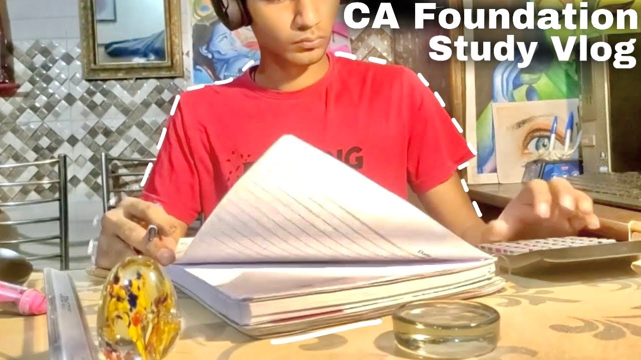 Life of a CA Aspirant / Student | Study Vlog ( CA Foundation Student ...