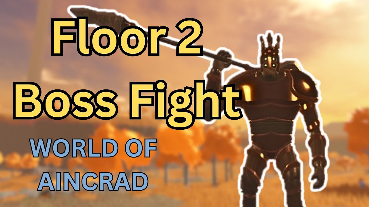 How I Defeated Floor 2 Boss | Roblox World of Aincrad - YouTube