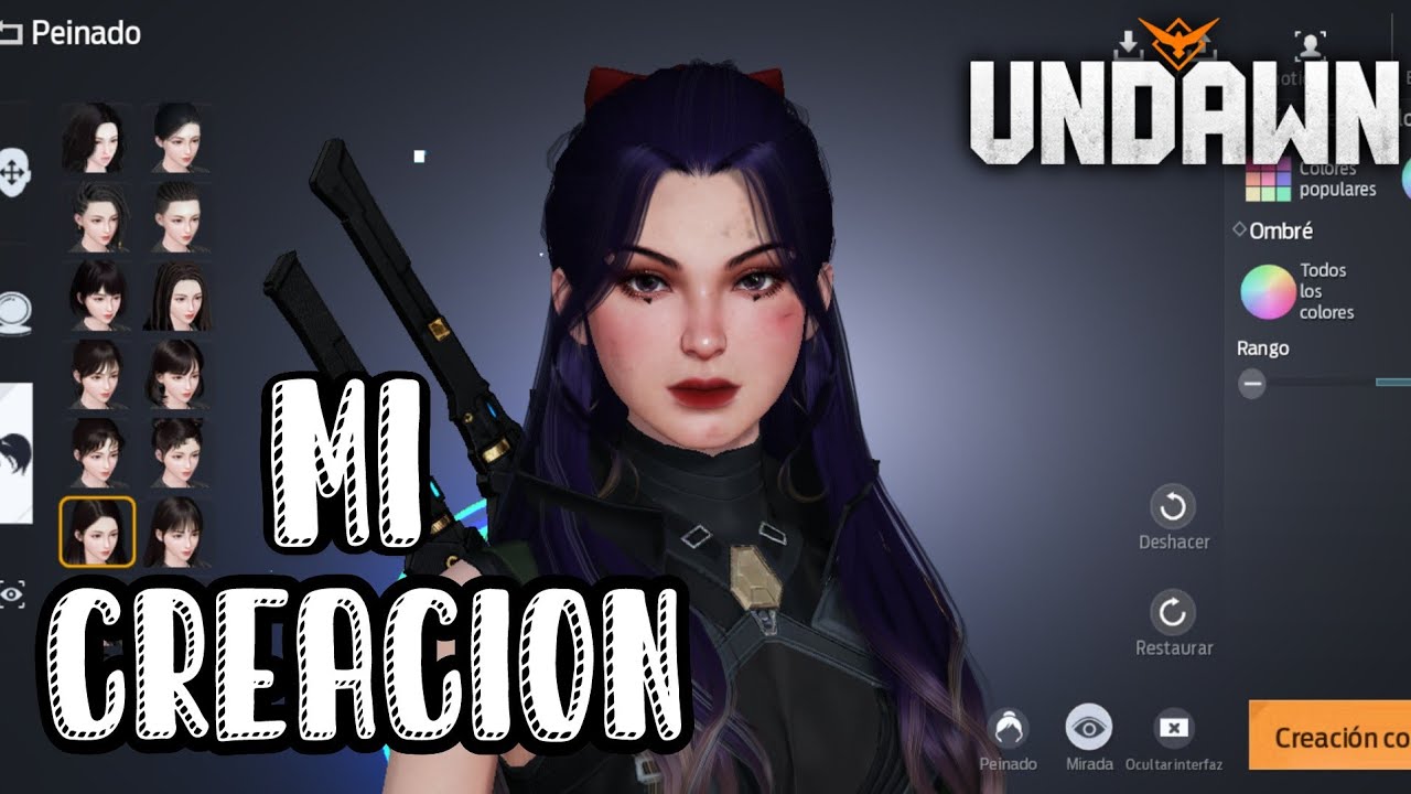 UNDAWN YA DISPONIBLE CREAR PERSONAJE | MI CREACIÓN EN CÁMARA RÁPIDA ...