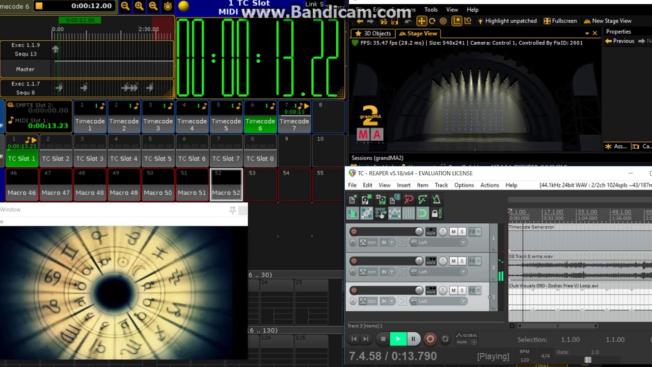 ma on pc + reaper midi time code - YouTube