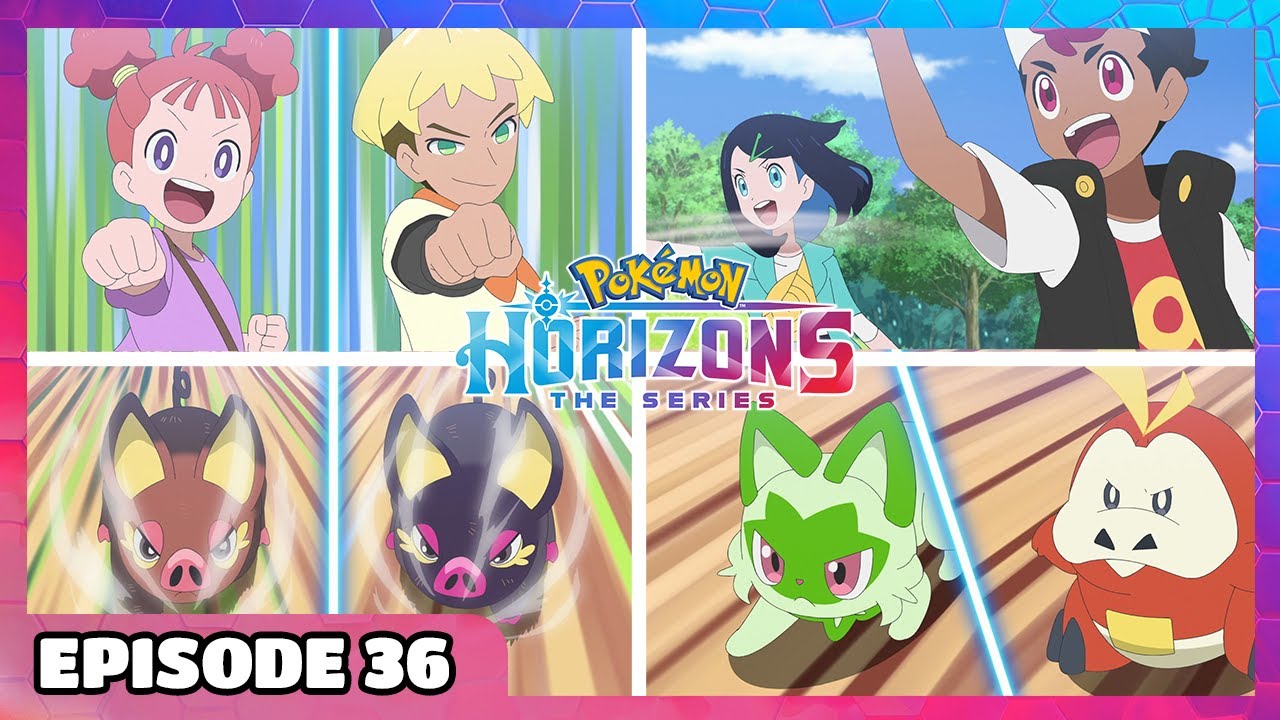 Liko and Roy Double Battle in Pig Town! - Pokemon Horizons Episode 36 ...