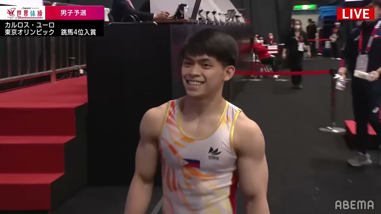 Carlos Yulo Vault Q - 2021 World AG Championships #gymnastics#japan # ...