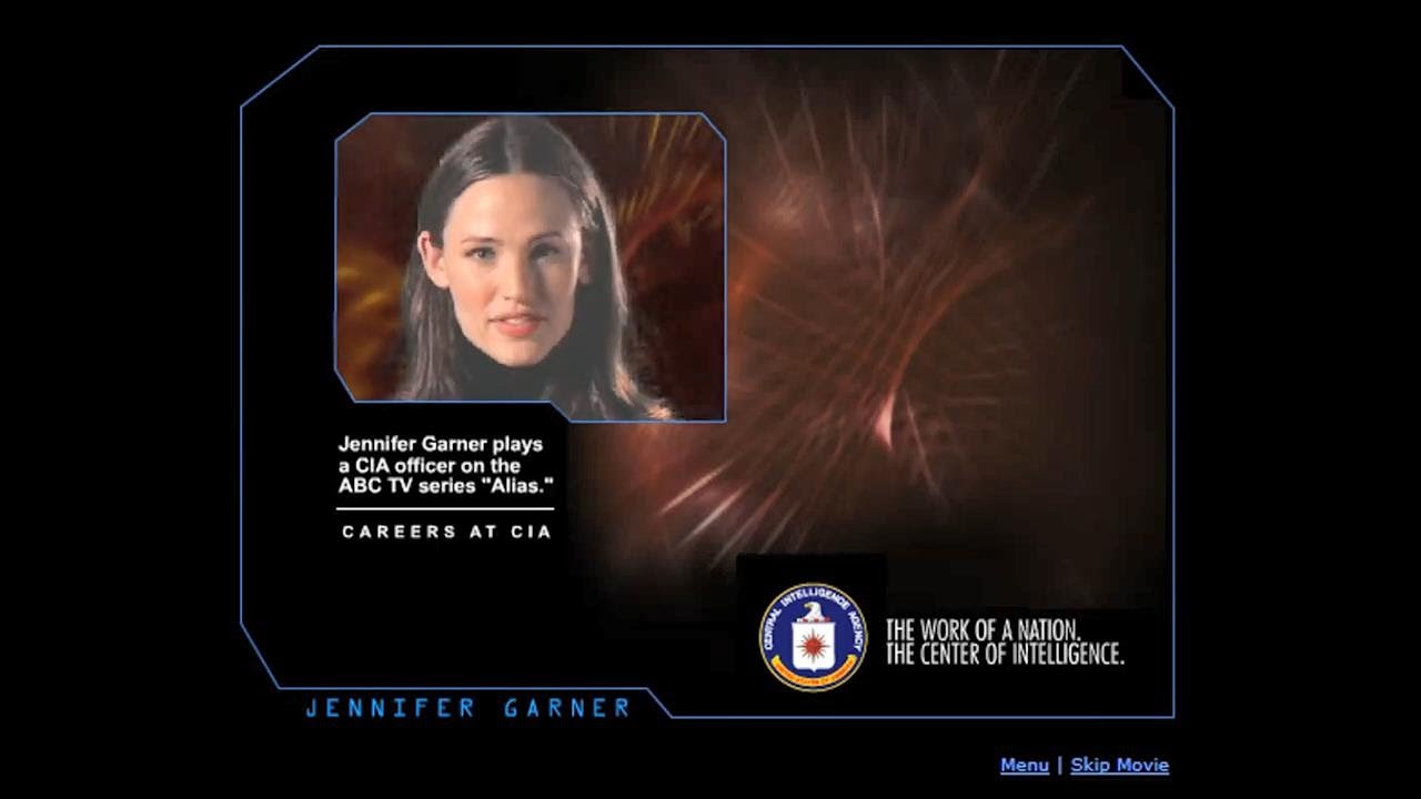 2003. CIA Recruitment Video - Careers at CIA (Jennifer Garner) - YouTube