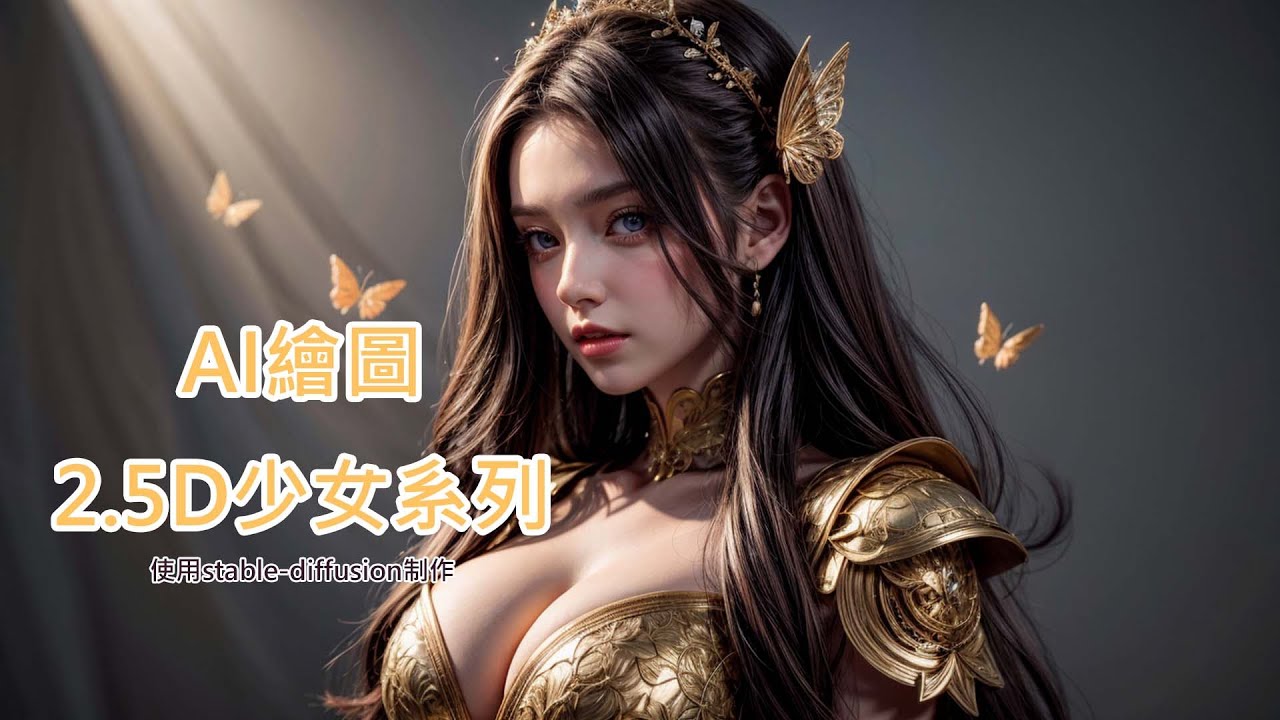 AI繪畫Stable Diffusion,2 5D少女系列五 - YouTube
