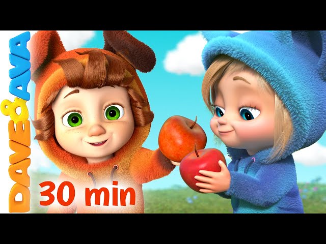🤪Five Apples in the Apple Tree and More Kids Songs | Nursery Rhymes ...
