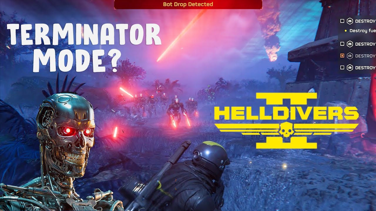 Helldivers 2 Terminator Mode - Gameplay - YouTube