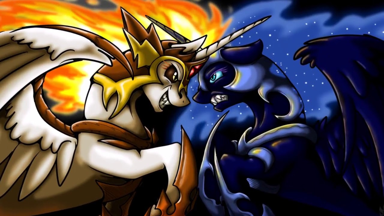 Daybreaker and Nightmare Moon Fighting - YouTube
