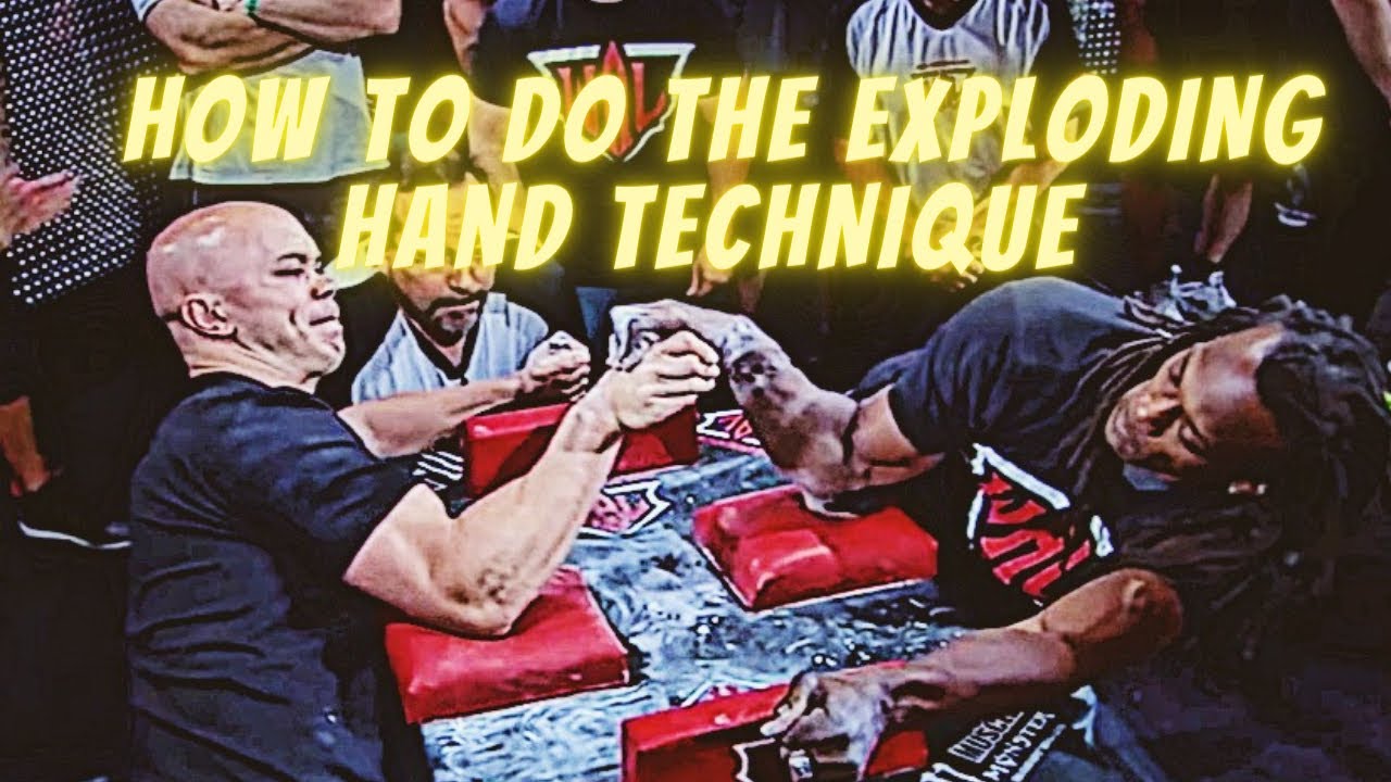 How to: EXPLODING HAND TECHNIQUE - YouTube