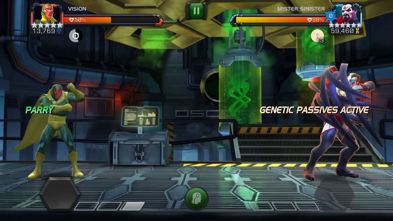 Mcoc: Vision vs Sinister Act 6.2.2 - YouTube