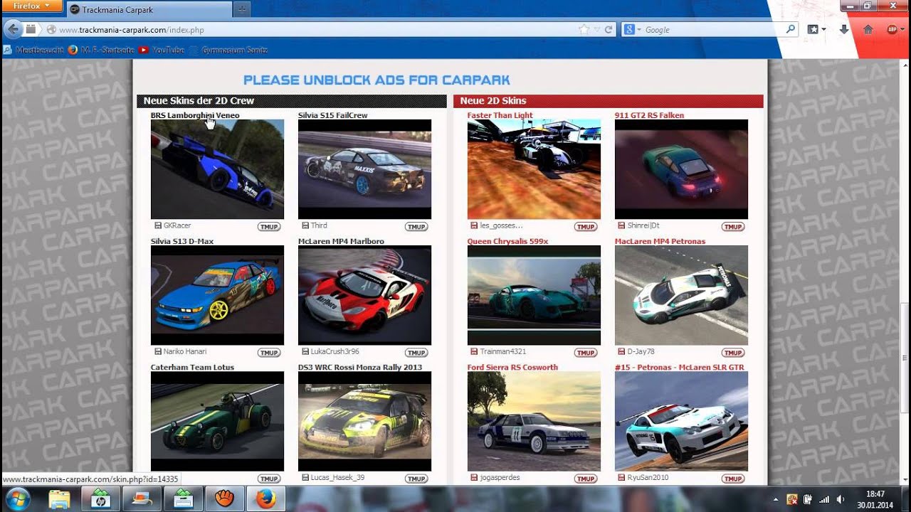 Trackmania United Forever - Autos einfügen -- Tutorial | Ausführliche ...