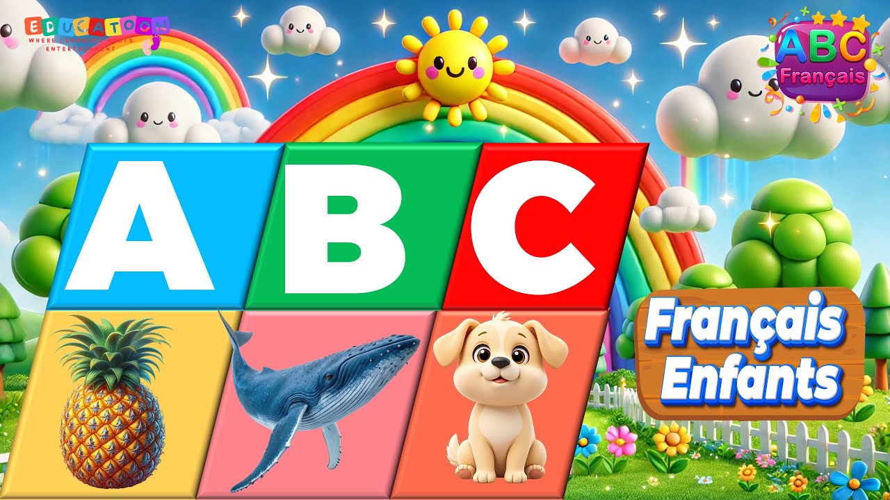 Apprenez l'alphabet français avec des mots amusants | Learn French ...