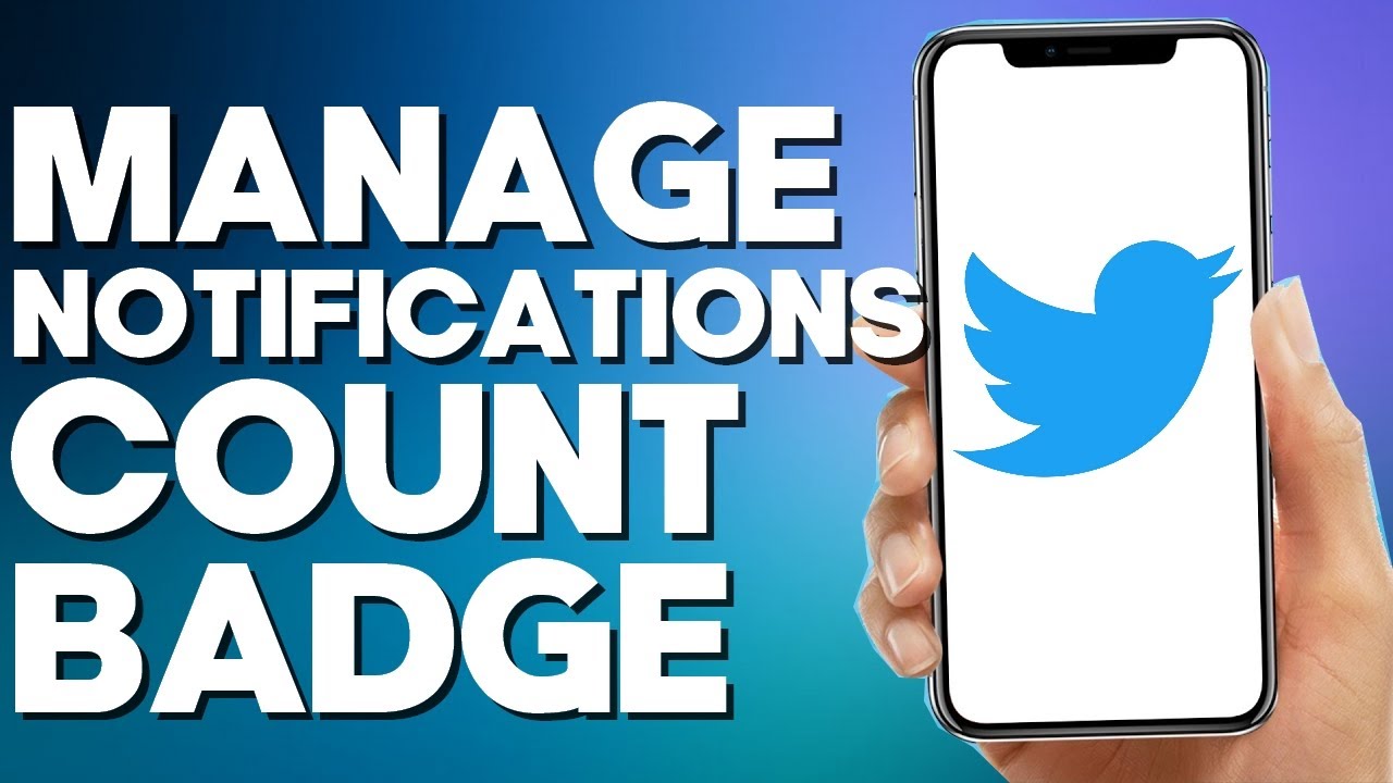 How to Turn off/on Notifications Count Badge on Twitter - YouTube