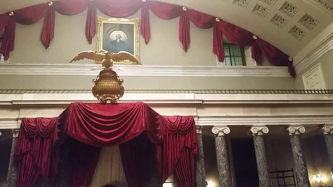 The Old Senate Chamber from 1810 to 1859 at the United States Capitol ...