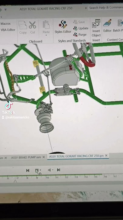 🎥 Exploded View 3D Gokart di Autodesk Inventor! 🏎️ #inventor #cad #tonykart #karting #fyp #viral ...
