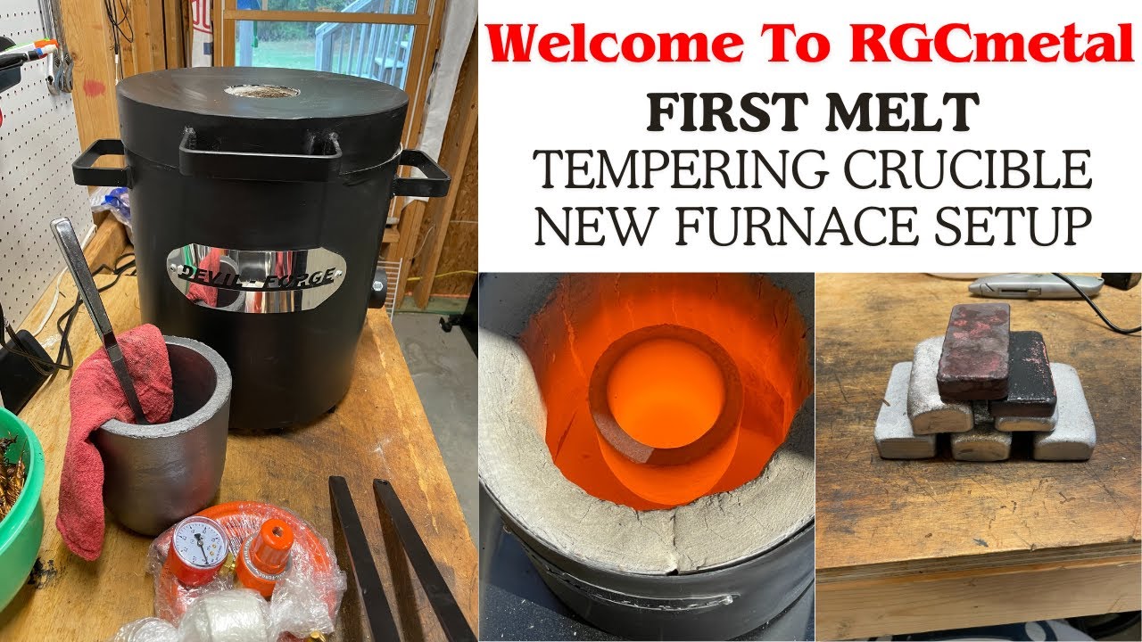 FIRST Melt - Copper & Aluminum - Devil Forge Furnace Unboxing ...
