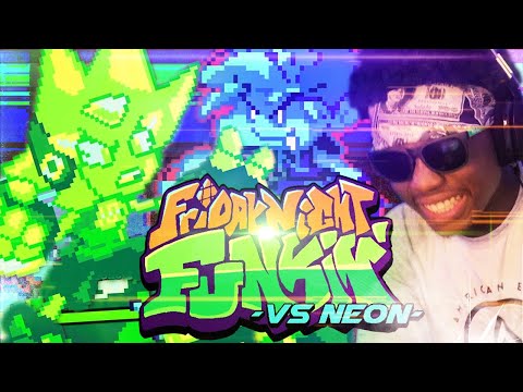 NEON MOD HAS THE BEST ENDING EVER | Friday Night Funkin Vs Neon Mod [ Advent Neon ]