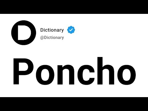 Poncho Meaning In English - YouTube