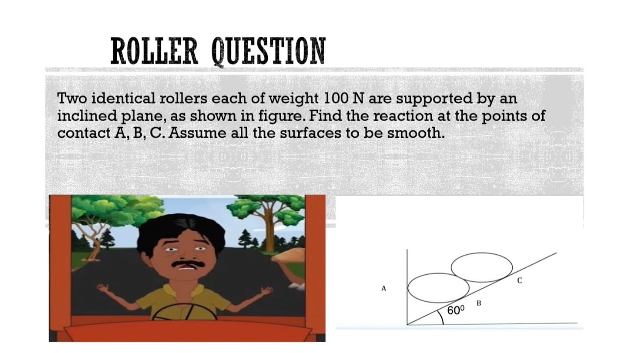 ROLLER QUESTION, ENGINEERING MECHANICS - YouTube