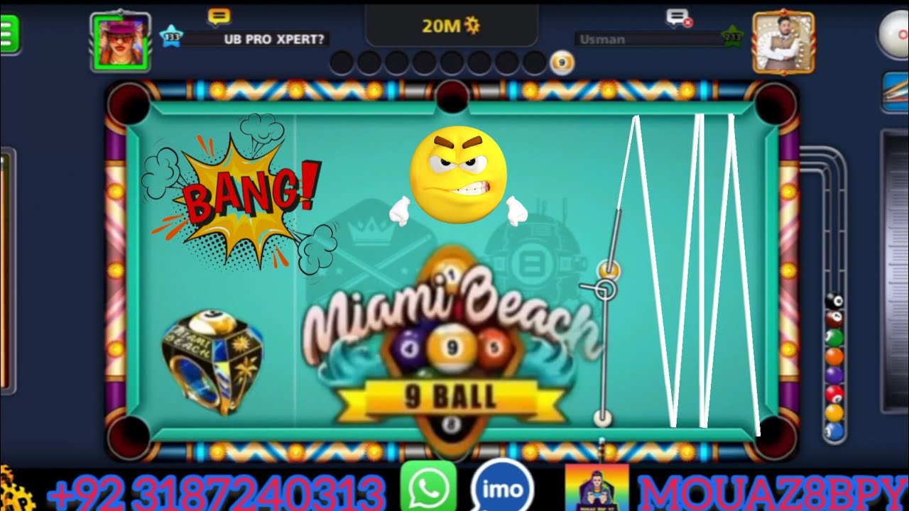 MIAMI BEACH 9 ball😻 unbelievable shot 5 cousin shot 10m table#viral# ...