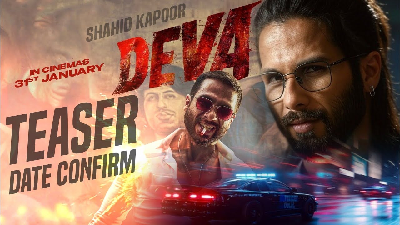 Deva Official Teaser Confirm Release Date Update | Shahid Kapoor | Deva teaser certificate - YouTube