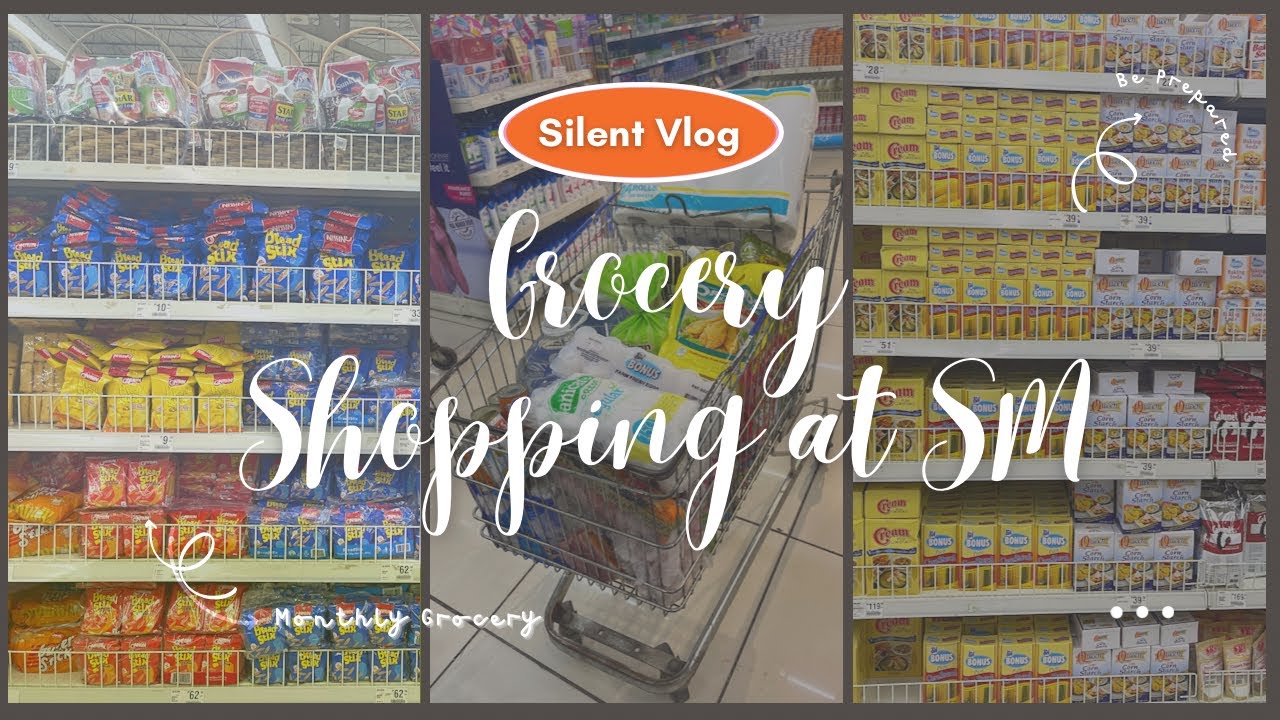 Grocery Shopping at SM Supermarket | Home Essentials & Snacks | Silent ...