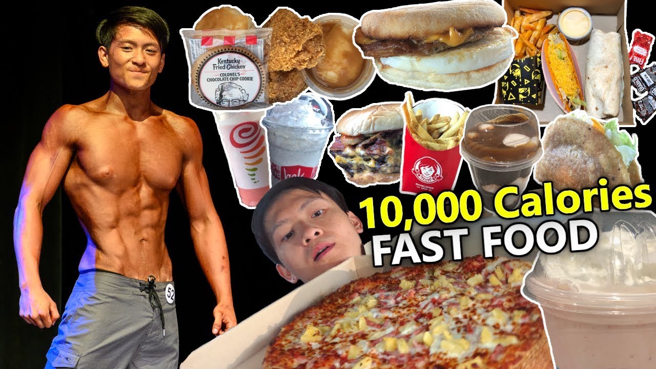 THE FAST FOOD 10,000 CALORIE CHALLENGE | FIT BOY VS FOOD - YouTube