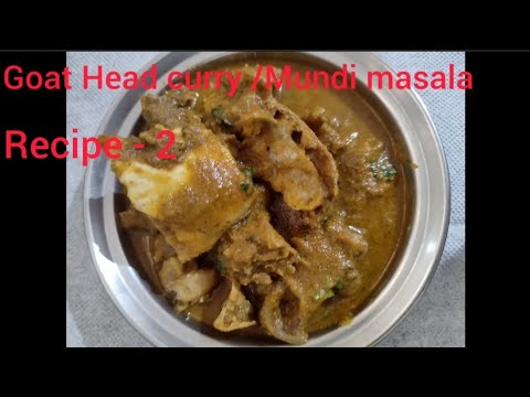 GOAT HEAD CURRY/MUNDI MASALA-2 - YouTube