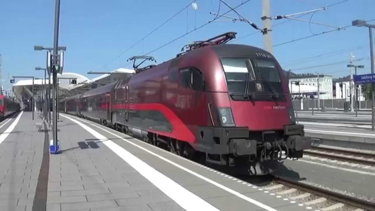 OBB Railjet Budapest Keleti- Wien HBF- Salzburg HBF- Zurich HBF. - YouTube