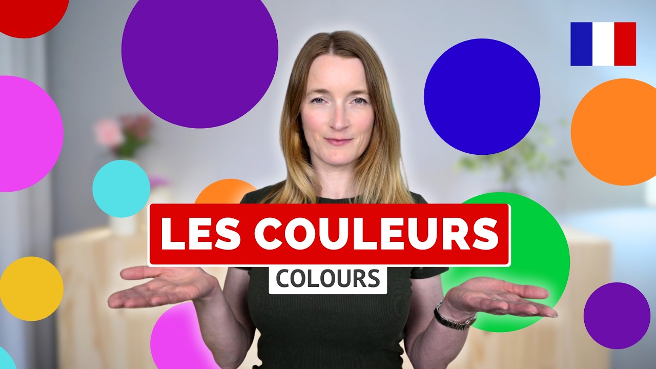 Learn French COLOURS 🎨 NOUNS and ADJECTIVES - YouTube