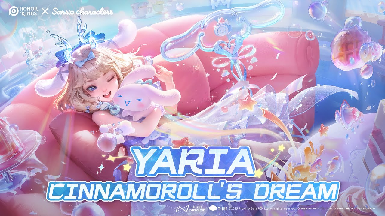 Cinnamoroll's Dream Yaria | Skin Showcase | Honor of Kings × Sanrio ...