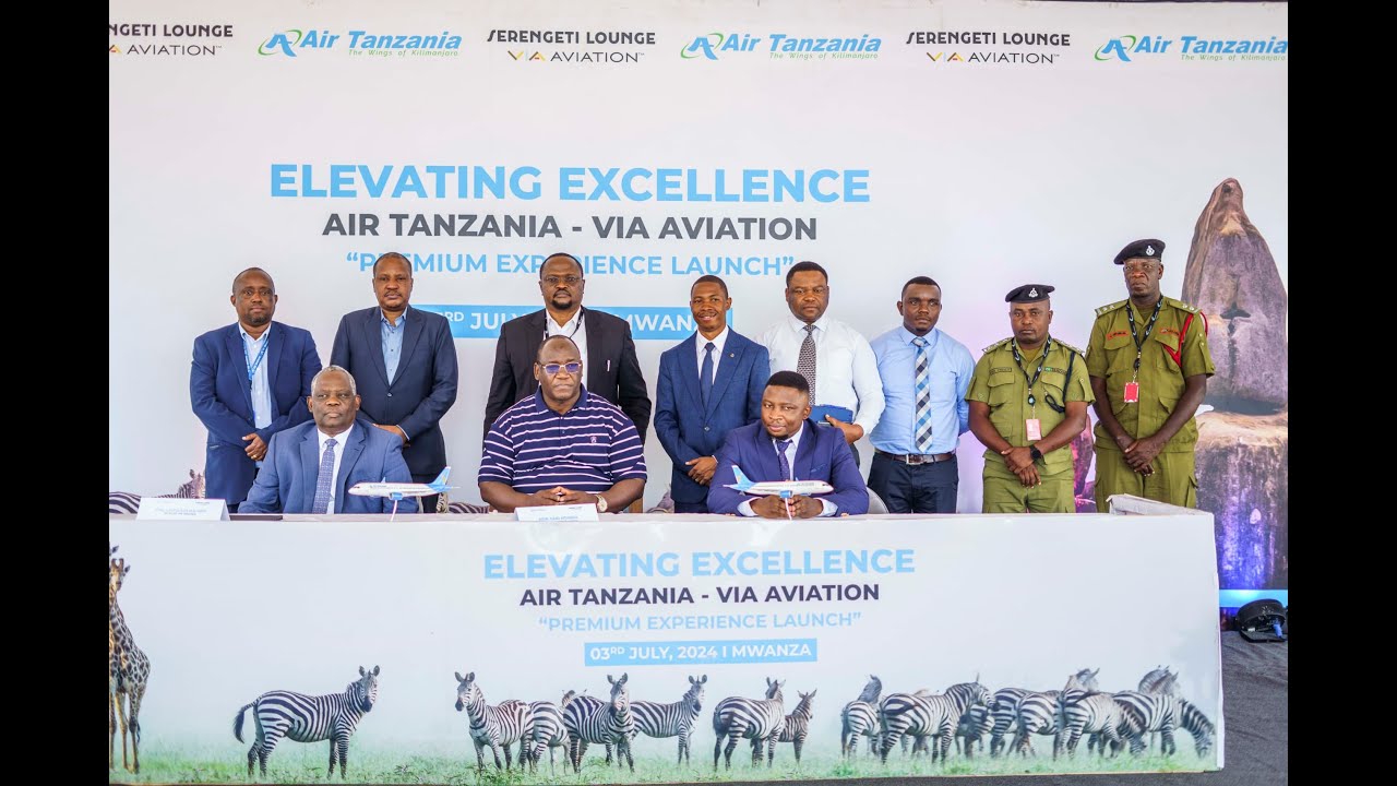 AIR TANZANIA - VIA AVIATION PREMIUM EXPERIENCE LAUNCH - YouTube