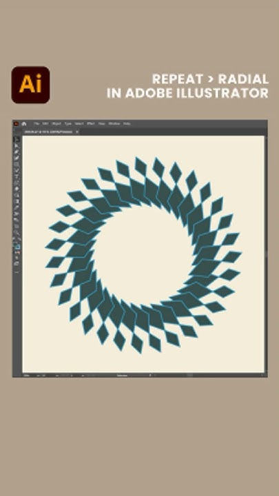 Repeat radial in Adobe Illustrator | Adobe Illustrator Tutorials - YouTube