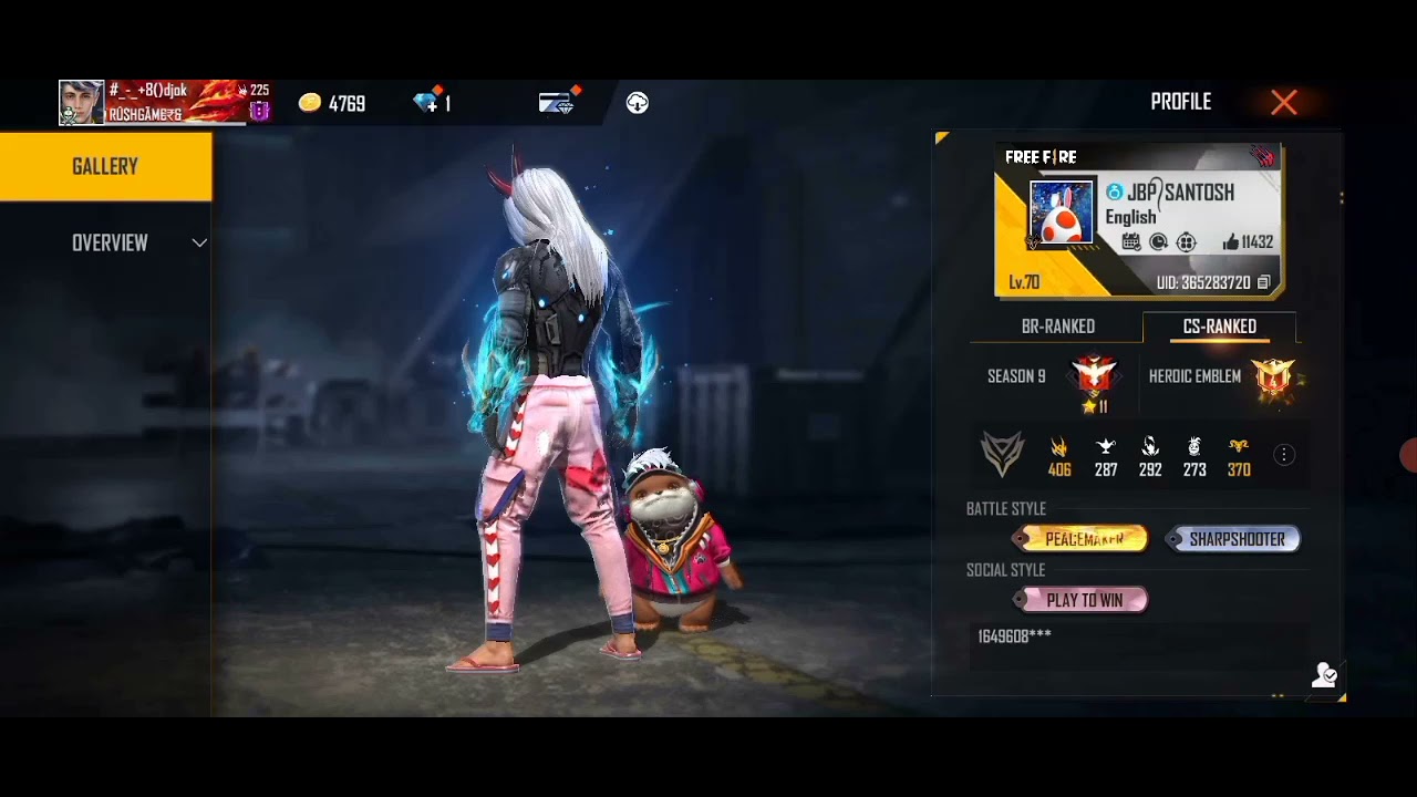 free fire pro player Id - YouTube