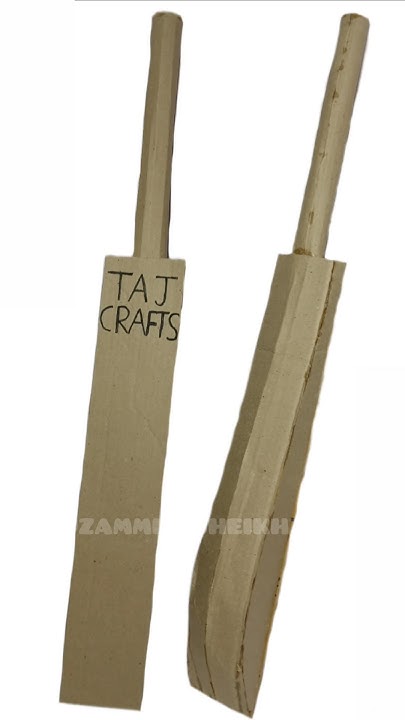 how to make cricket bat with cardboard - YouTube