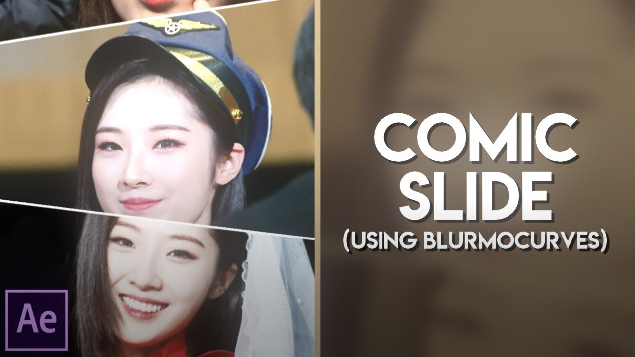 comic slide (bmc) | after effects tutorial - YouTube