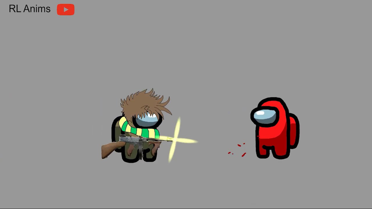 Among Us Tommy Gun Overdrive kill animation - YouTube