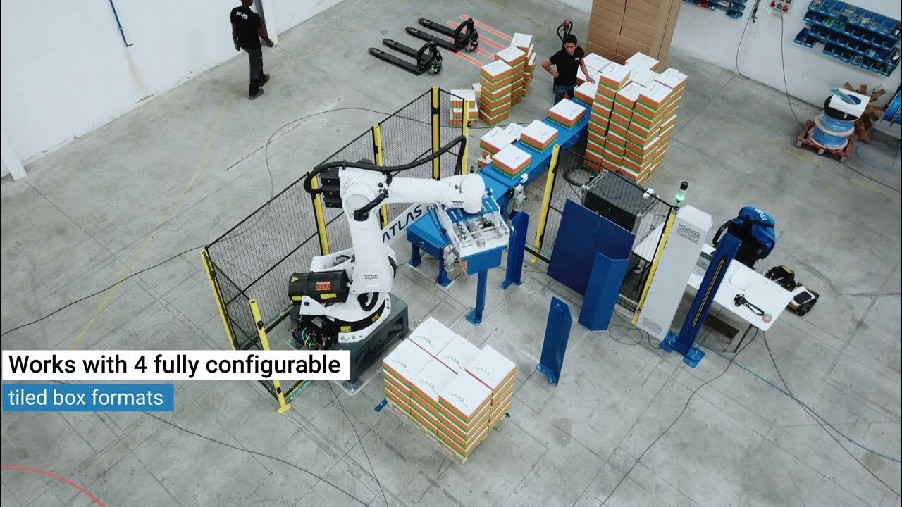 Robot that stacks 175 boxes in one hour - YouTube