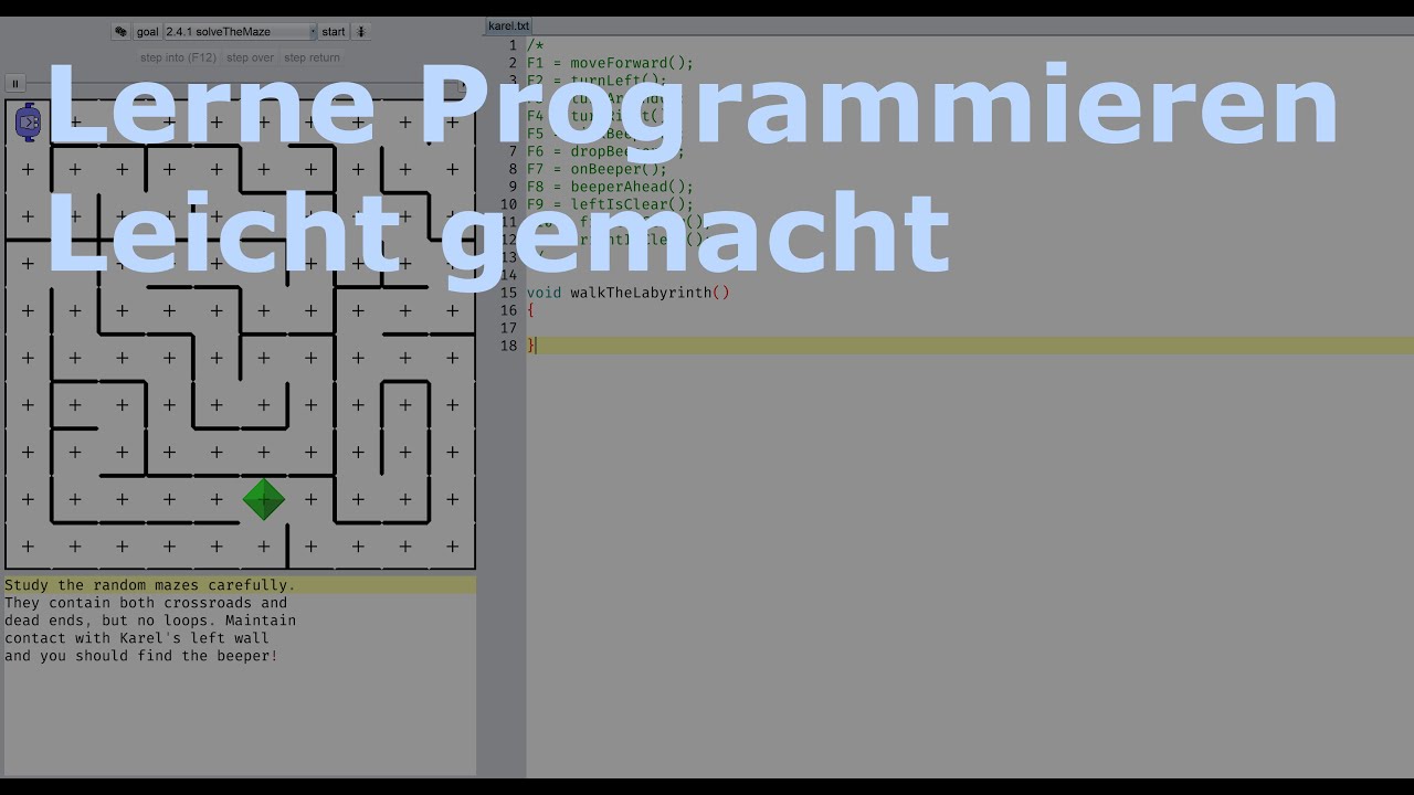 Programmieren Lernen 1/2 - YouTube