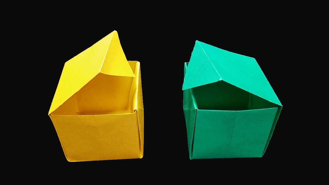 Origami Gift Box | How to Make a paper Box with lid | MINI PAPER BOX ...