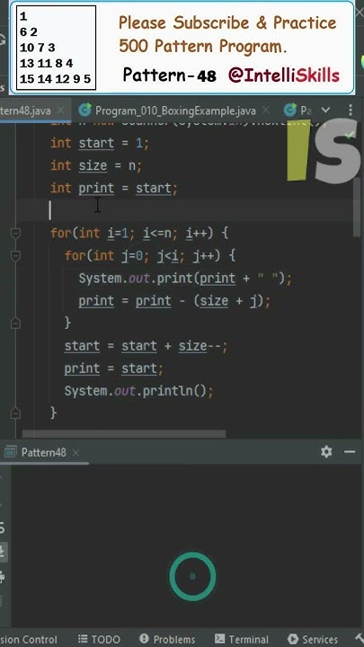 Java Pattern 48 Using Thread 500 Java Pattern Programs Shorts Java