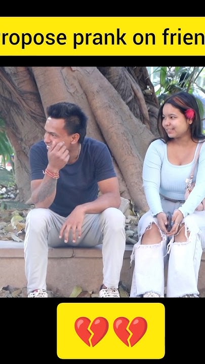 propose prank on friend. - YouTube