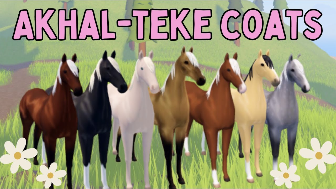 All *AKHAL-TEKE* Coats! | Wild Horse Islands - YouTube