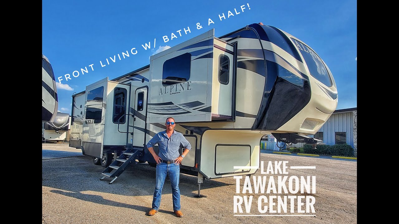 (SOLD) 2020 Keystone Alpine 3700FL 5 Slide Front Living w/ HUGE Rear ...