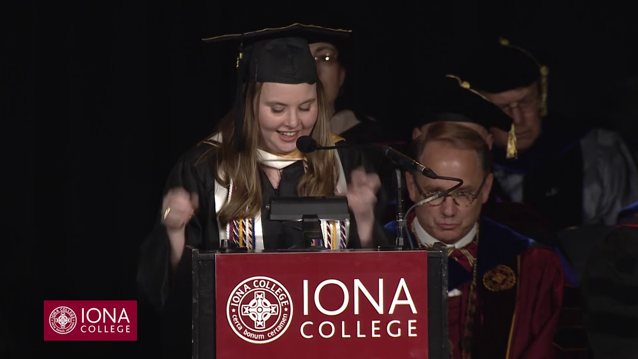 Iona Commencement 2018 - Erin Kutch/Iona College President, Dr. Joseph ...