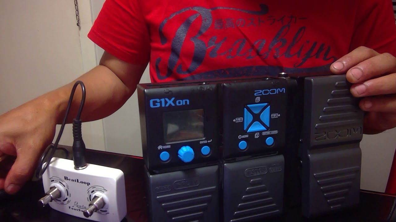 Zoom G1Xon external footswitch (Home and Rhythm/Looper) - YouTube
